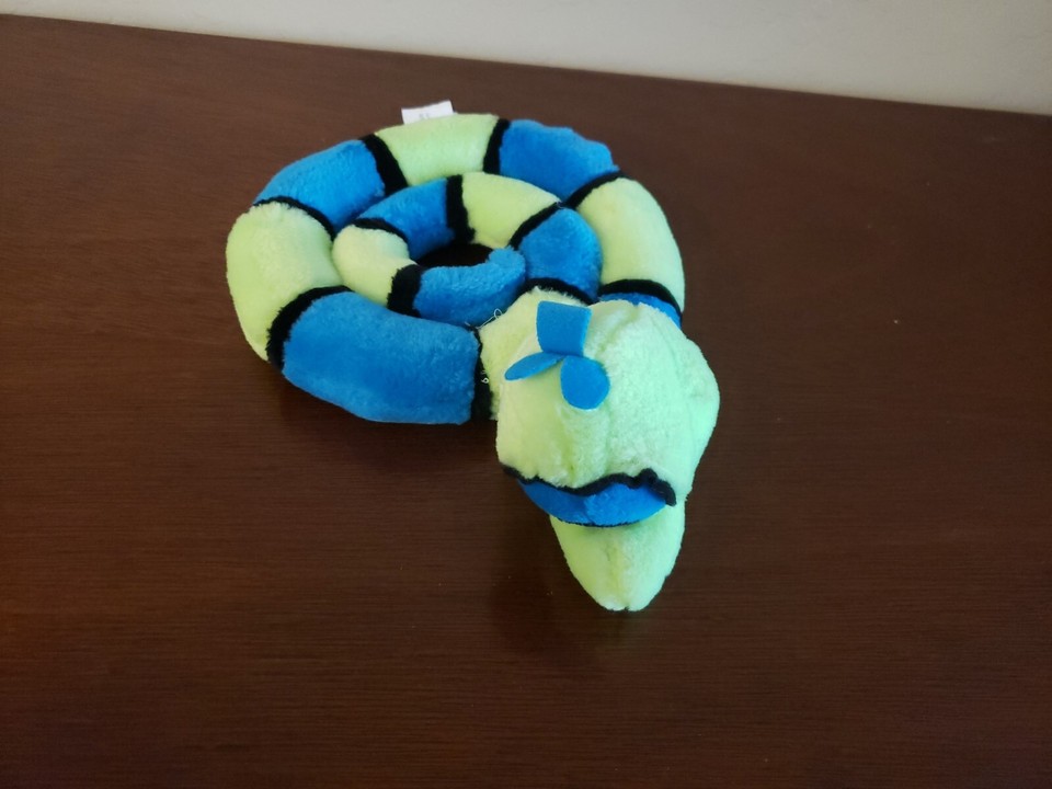 Classic Toy Co BLUE GREEN SNAKE 9" Plush Stuffed Animal | eBay