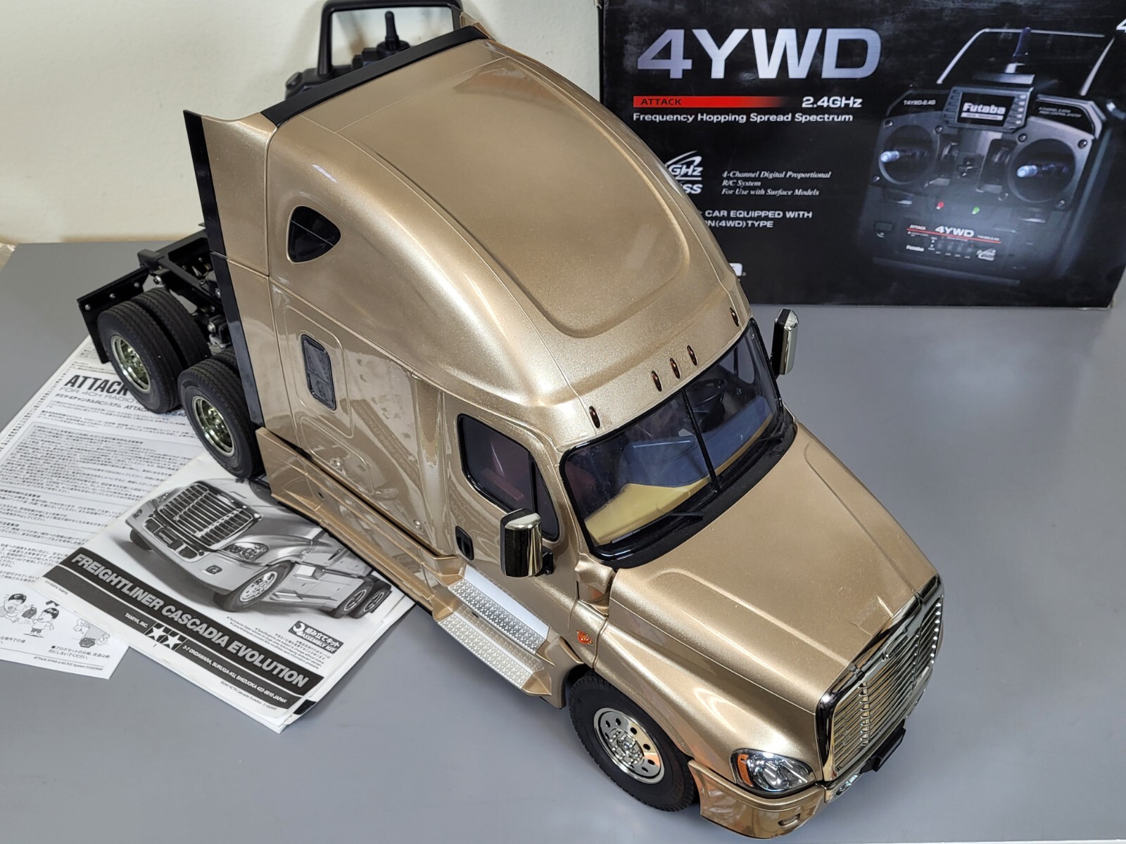 Tamiya 1/14 XB Cascadia Freightliner Truck +MFC-01 Sound LED Unit ...