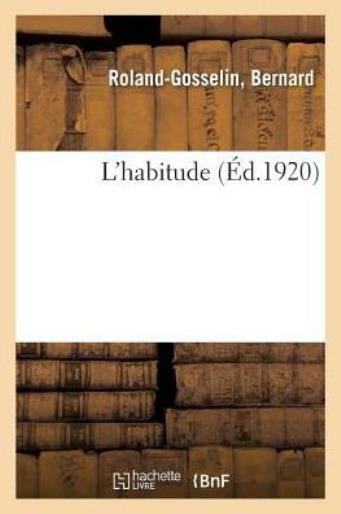 L'Habitude 9782019302580 | eBay