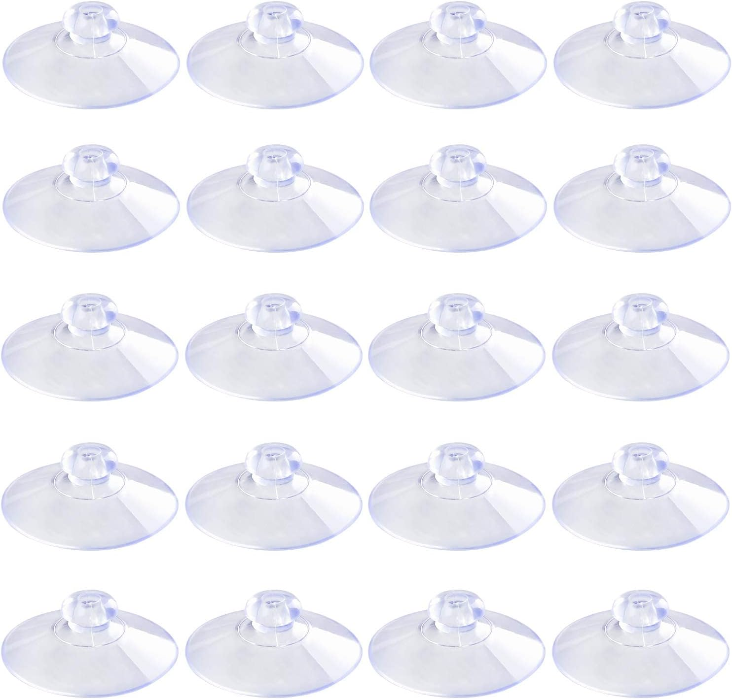 20 Pack Suction Cups 1.8 Inch, Small Rubber Suction Cups for Home ...