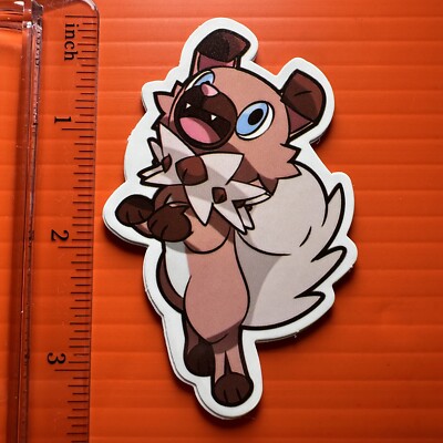Rockruff Pokemon Sticker Japan Anime | eBay