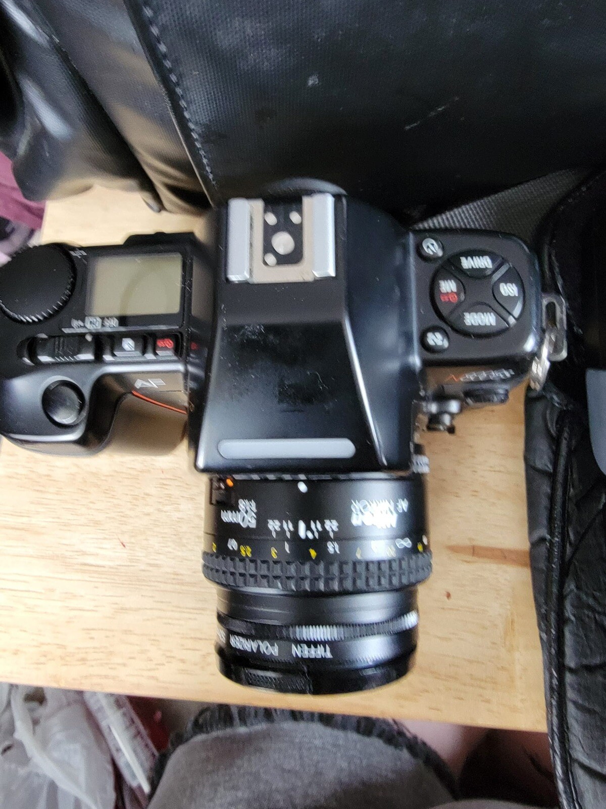 Nikon N8008s 35mm SLR Film Camera Body, Flash, Case, Film, Cleaner, Etc ...