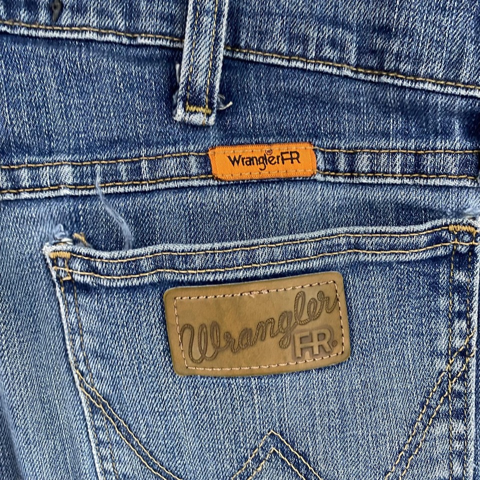Wrangler FR Jeans Mens 34x31 Blue Advanced Comfort Flame Resistant CAT ...
