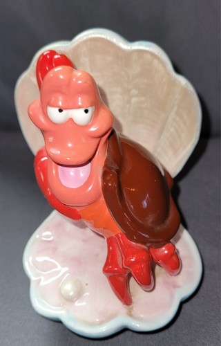 Disney The Little Mermaid Sebastian in A Clam Shell Ceramic Figurine | eBay