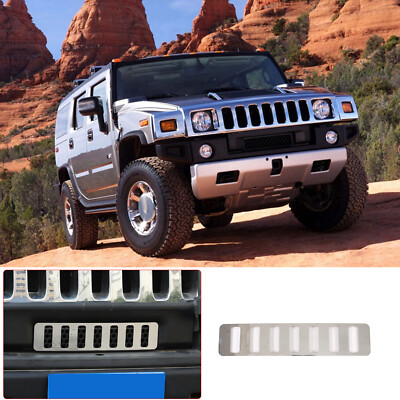 Steel Car Front Bumper Lower Grille Trim Decorate Cover For Hummer H2 ...