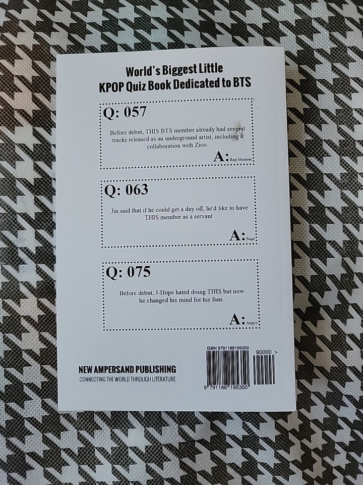 Kpop BTS Quiz Book: 123 Fun Facts Trivia Questions About K-Pop's ...