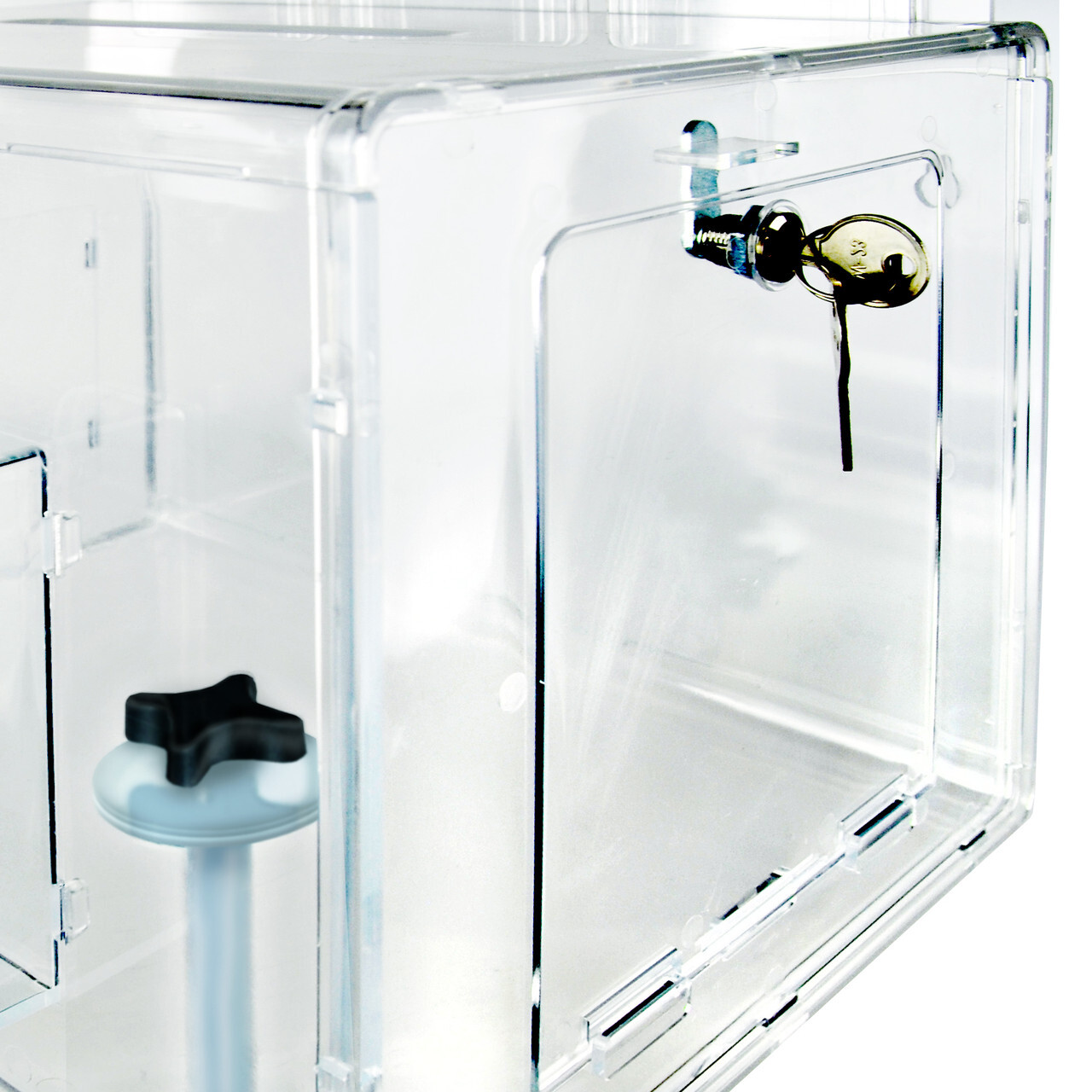 Azar Displays Extra Large Clear Lottery Box on Adjustable Pedestal ...