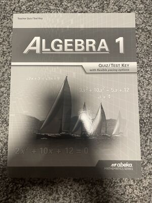 Abeka Homeschool Algebra I Quiz / Test Key | eBay