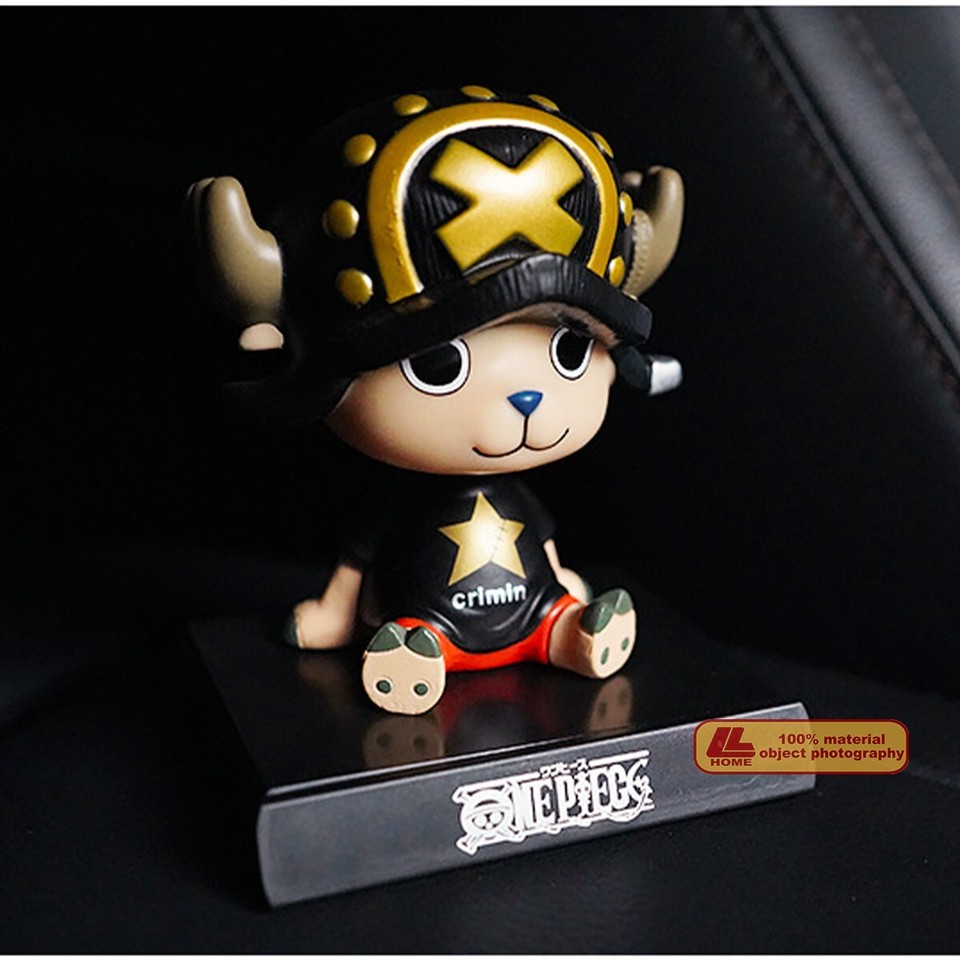Anime OP Tony Tony Chopper Black cap Action Figure Statue Toy Gift car ...