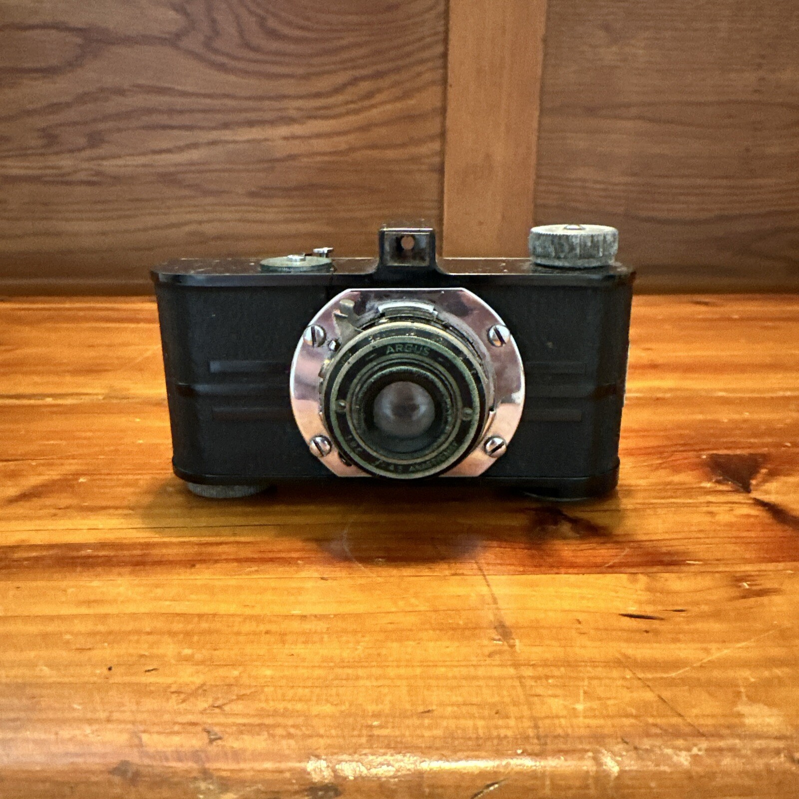 VINTAGE ARGUS ILEX PRECISE F-4.5 Anastigmat 35mm BLACK Camera plus Lens ...