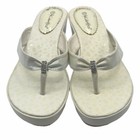 Coloriffics Brooke Sandals Size 11 Off White Smooth Wedge Rhinestone ...