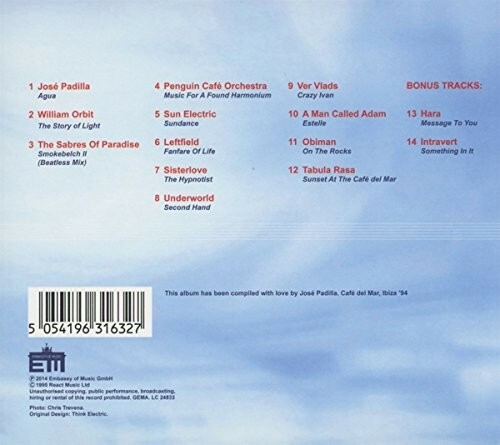 CAFE DEL MAR VOL.1 (20TH ANNIVERSARY EDITION) CD NEW! 5054196316327 ...