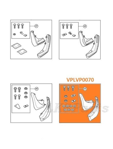 Land Rover Range Evoque Rear Mudflaps Dynamic Models VPLVP0070 New | eBay