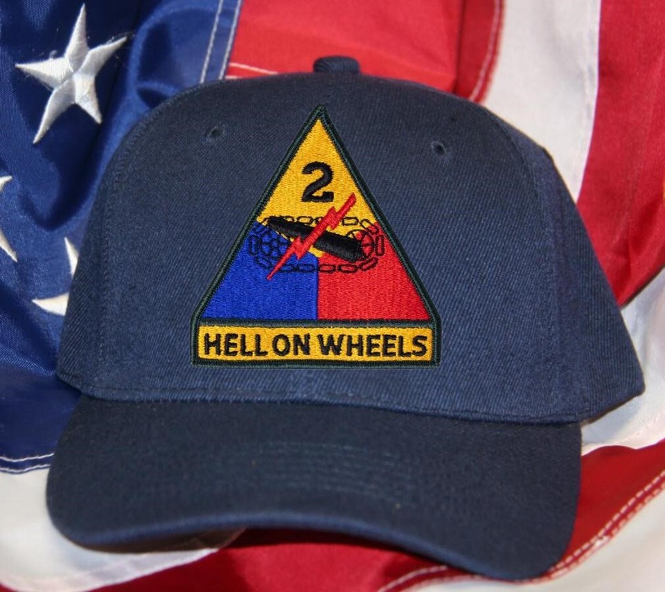 2ND ARMOR DIVISION HAT PATCH CAP US ARMY OF ONE GIFT PIN UP WOW | eBay