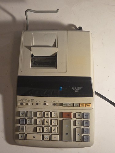 Sharp EL-1197P II 12-Digit 2-Color Electronic Printing Adding Machine ...