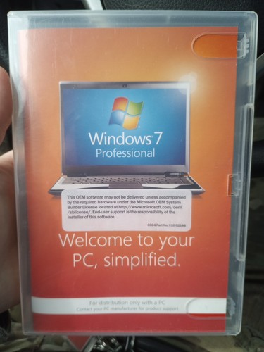 Microsoft Windows 7 Professional 32 Bit Full Version DVD W/ Product Key ...