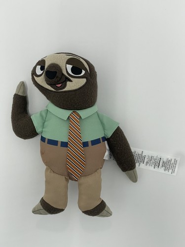 Zootopia Flash The Sloth Disney Plush Stuffed Animal 10” New With Tags ...