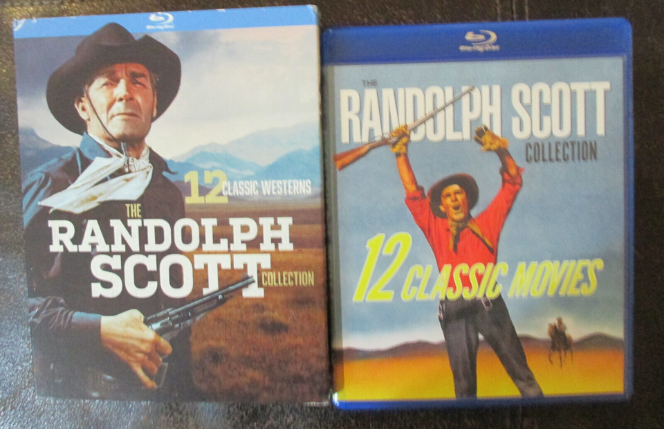 RANDOLPH SCOTT WESTERN COLLECTION - 12 CLASSICS- Blu-ray + DVD 4 Film ...
