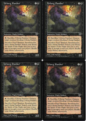 MTG: URBORG PANTHER Mirage COMMON; played, Excellent condition x4 | eBay