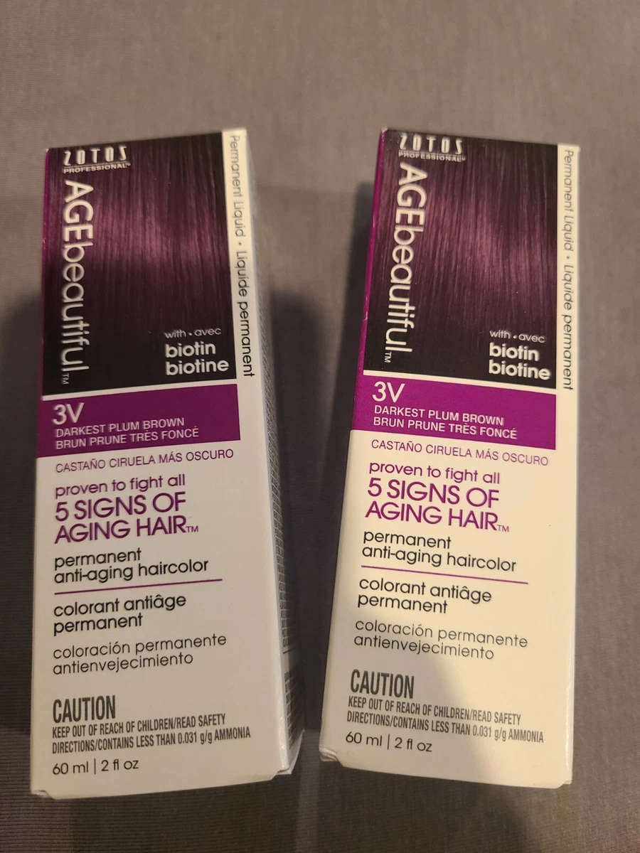 Age Beautiful Darkest Plum Brown Hair Color