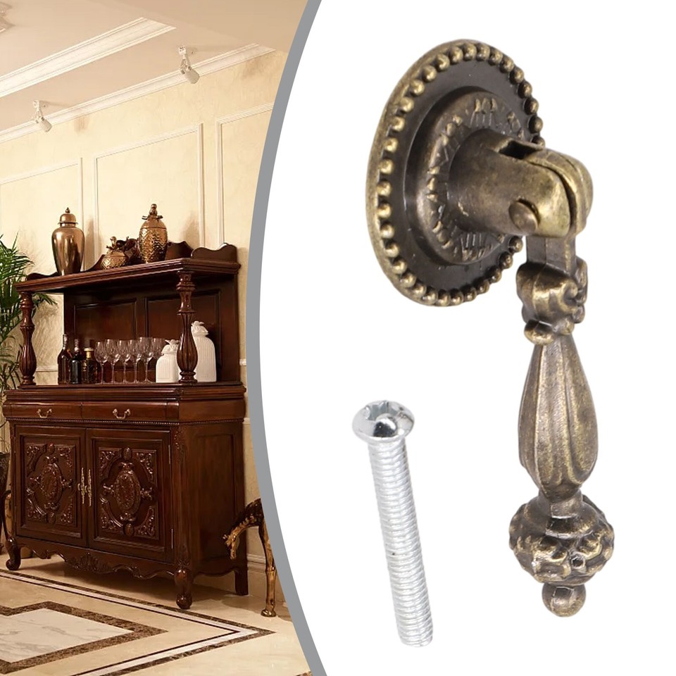 Antique bronze cabinet door handle made of zinc alloy retro and stylish ...