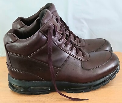 Nike Air Max Goadome ACG 865031-604 Men's Brown Leather Boots. Sz 12 | eBay
