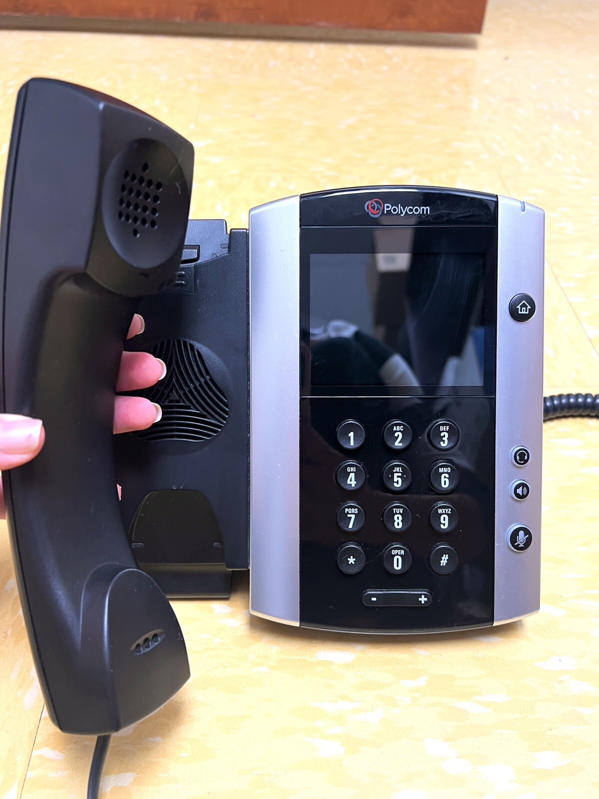 Polycom VVX 500 Skype POE Business Media Phone - Black (2200-44500-019 ...