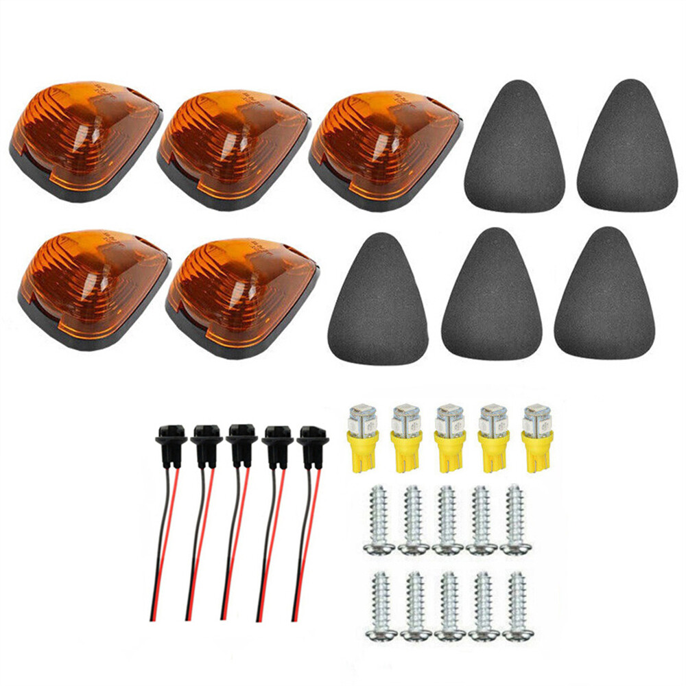 5X For 99-16 Ford F250 F350 F450 Super Duty Amber LED Cab Roof Marker ...
