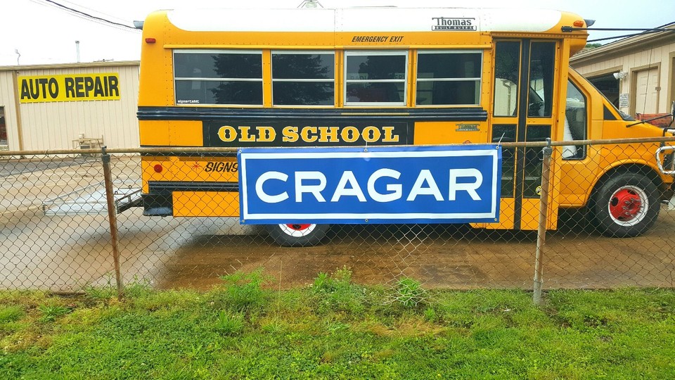 Cragar Garage Banner old school look drag strip race track sign ...