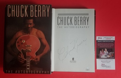 CHUCK BERRY SIGNED AUTOBIOGRAPHY BOOK CERTIFIED AUTHENTIC WITH JSA COA ...