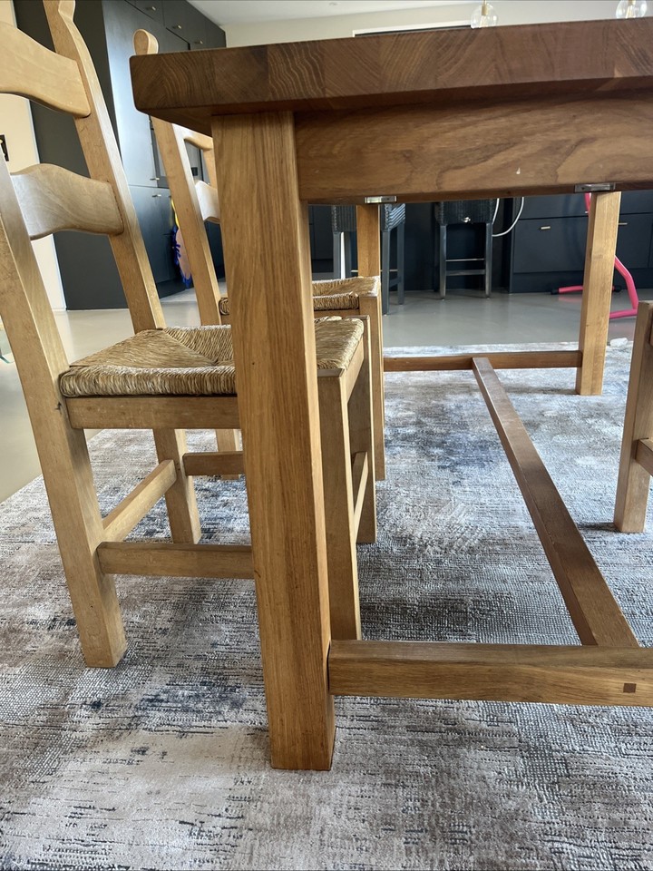 Laura Ashley Solid Oak Rectangular Dining Table | eBay UK
