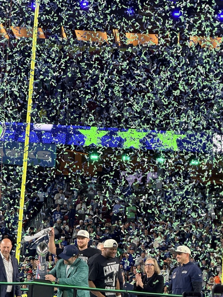 2026 Seattle Seahawks Super Bowl Champion Confetti From Field ...