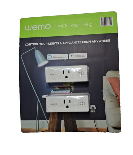 New Smart Plug Mini Wi-Fi WEMO 2-pack Works w/ Alexa Google Assistant ...