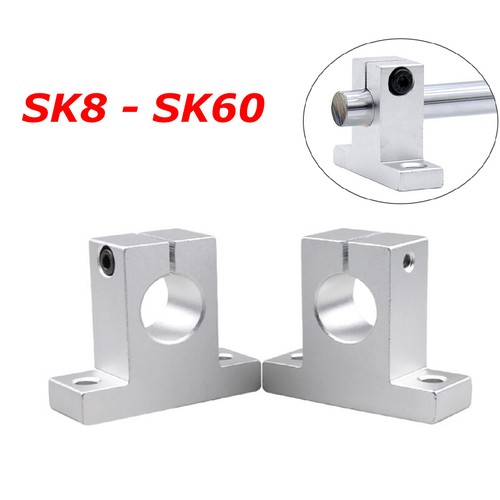 SK8-SK60 Aluminum Bracket Linear Motion Rail Shaft Rod Support Mount 8 ...