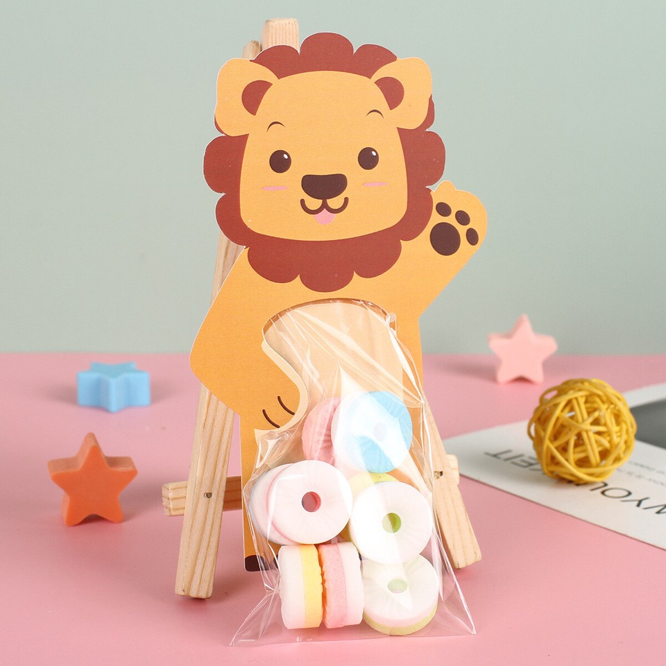 10-50X Cute Animal Cello Cellophane Birthday Party Favour Candy Gift ...