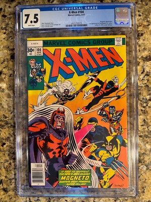 X-MEN 104 CGC 7.5 VF- / 1ST STARJAMMERS / MARVEL COMIC | eBay