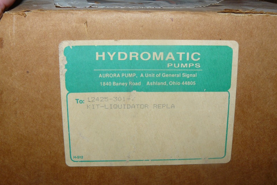 NEW AURORA HYDROMATIC PUMPS LIQUIDATOR KIT L2425-301-7 | eBay