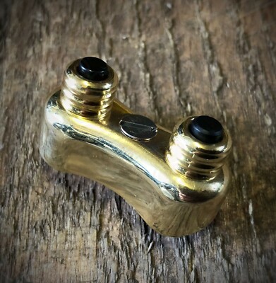 Mini Handlebar Switch Gear Button Brass Cafe Racer Bobber Chopper ...