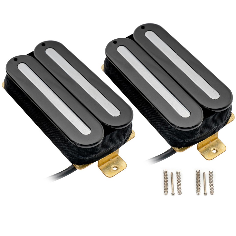 Artec HXTN Black Dual Hot Rail Ceramic Humbucker Guitar Neck Bridge ...