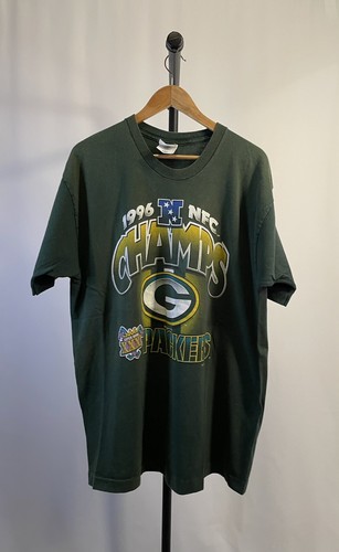 Vintage 1996 packers NFC champs T-shirt pro player tshirt X L 23x30 | eBay