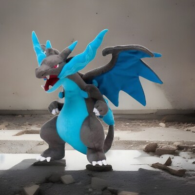 Pokemon Mega Charizard X Plush Soft Toy Teddy 28cm | eBay
