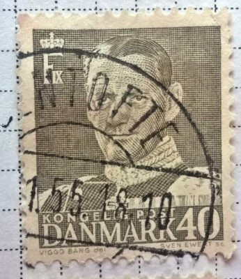 Denmark stamps - King Frederik IX 40 øre 1950 | eBay
