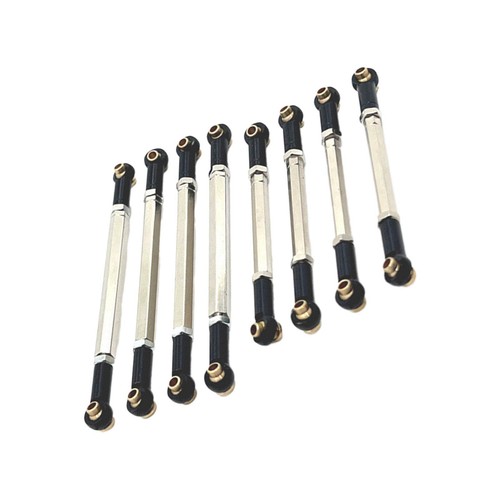 8x Steering Link Rod Metal RC Chassis Link Rod for MN128 1:12 Scale RC ...
