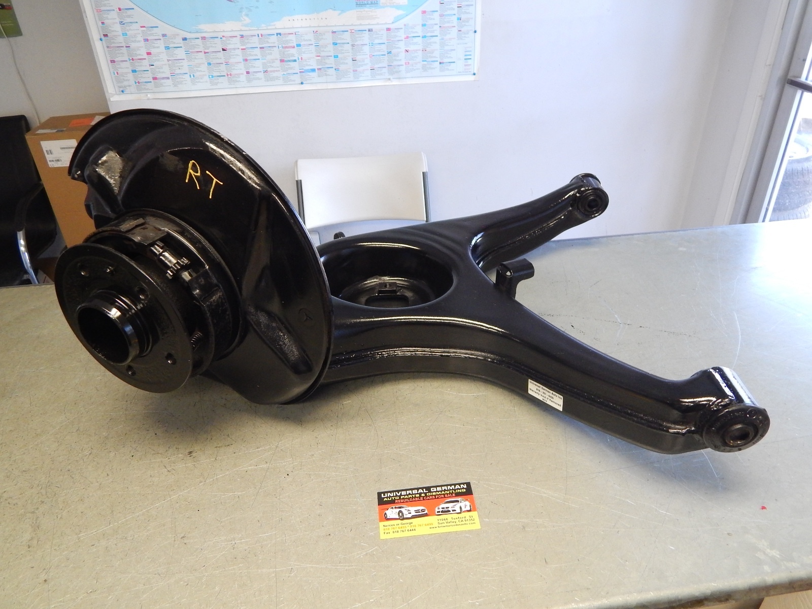 350SL 450SL 380SL 280SL RIGHT REAR TRAILING ARM WITH SPINDLE COMPLETE ...