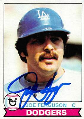 Joe Ferguson autographed baseball card (Los Angeles Dodgers) 1979 Topps ...