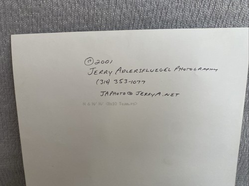 2001 St. Louis ACES World Team Tennis 8"x10" Team Photo~ Andy Roddick ...