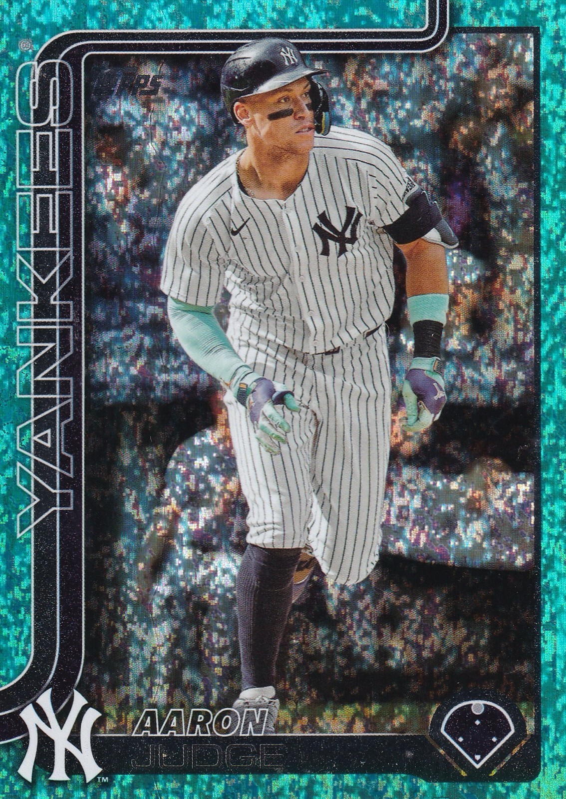 2025 Topps Series 1 Aaron Judge #300 Aqua Holo Foil SSP 1:501 Packs ...