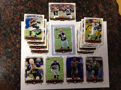 Browns 2014 Topps RC LOT Manziel Gilbert West Desir Shaw + 10 Browns ...