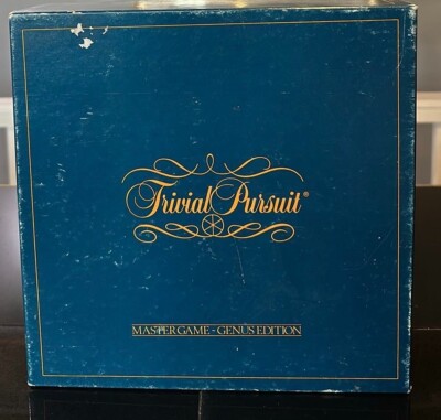 Trivial Pursuit Master Game Genus Edition 1981 Vintage Genius Trivia No ...
