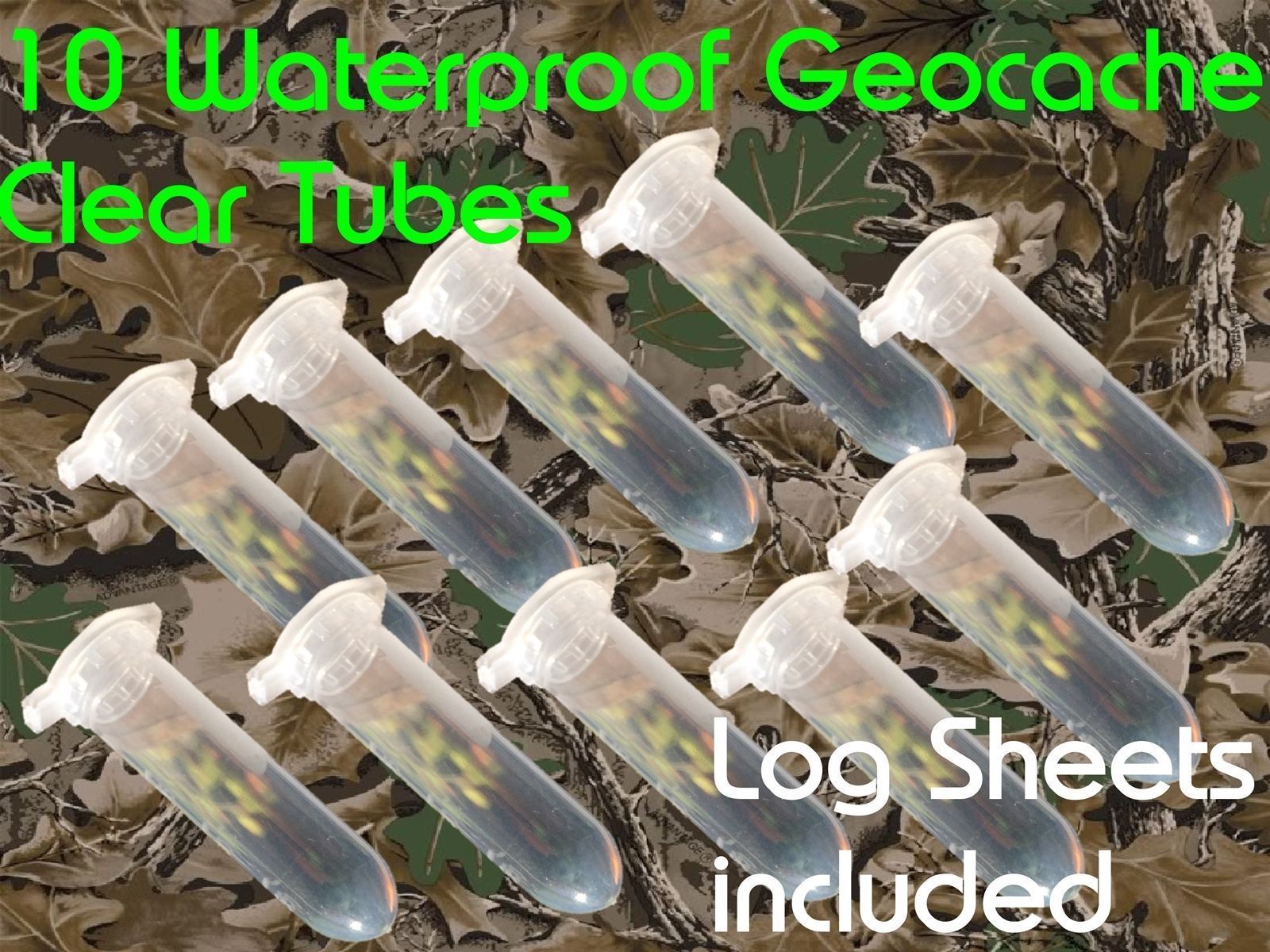 TEN Waterproof Micro Nano Tubes Geocache Geocaching Container Cache 10 ...